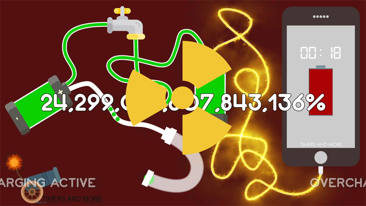 !! 50000000000000000 !! OVERCHARGING Phone Battery | GLITCHY END AND ...